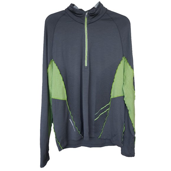 Icebreaker | Sweaters | Icebreaker Gt Merino Grey Half Zip Baselayer ...